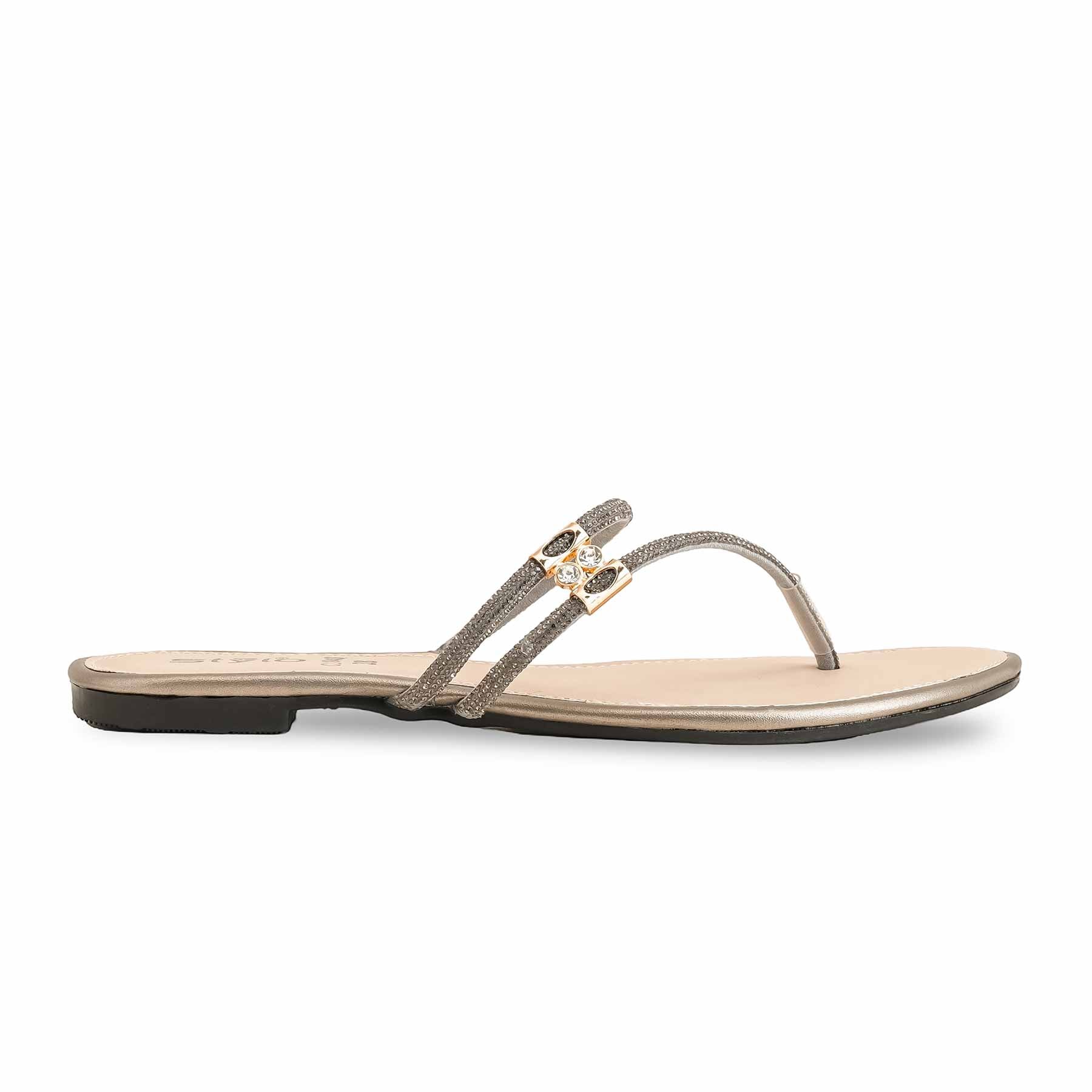 Grey Casual Chappal For Ladies CL1940 – Stylo