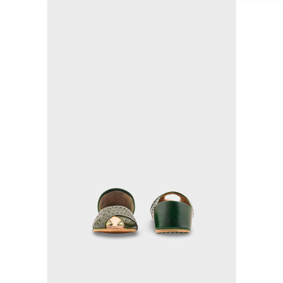 Green Ethnic Khussa EC8639