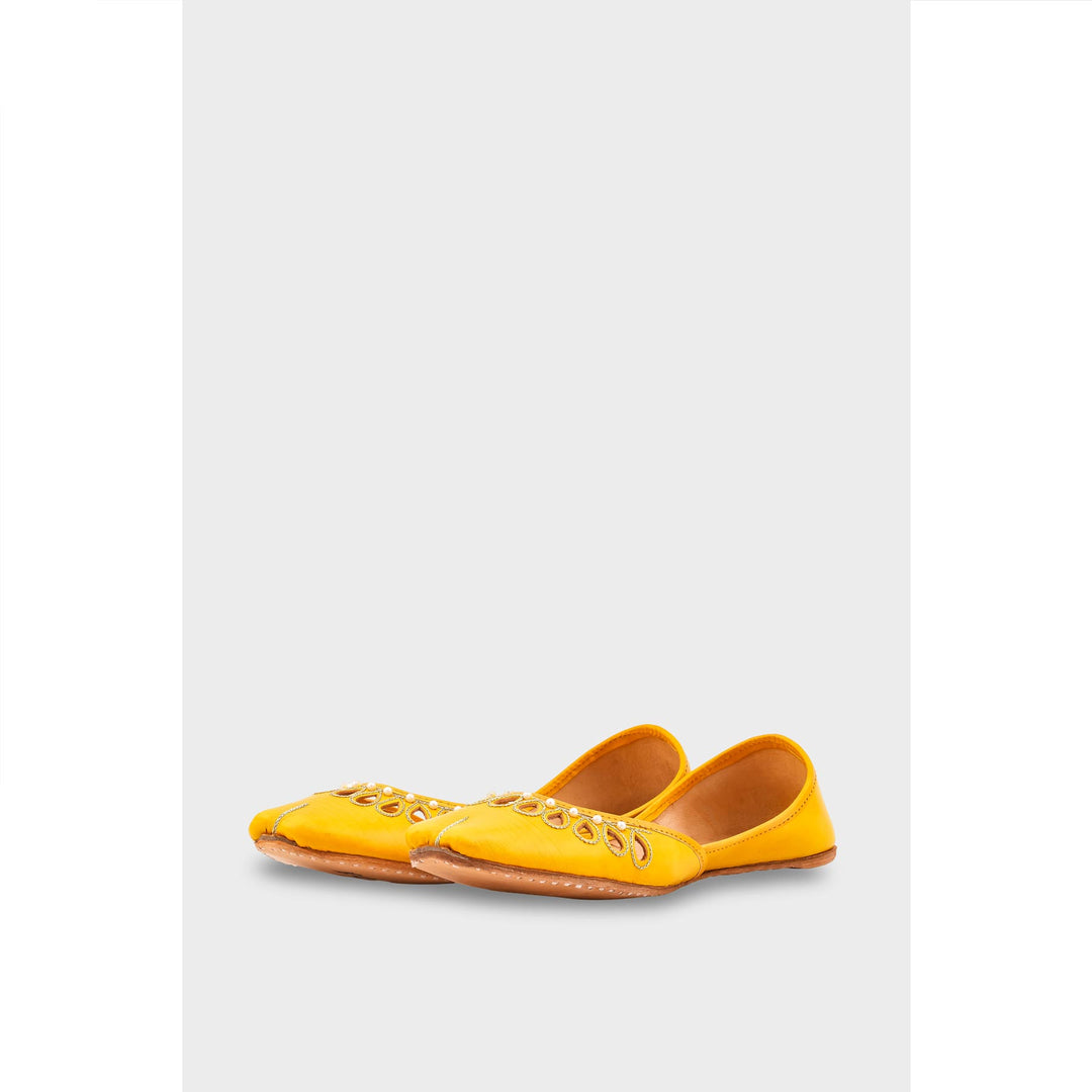 Yellow Ethnic Khussa EC8643