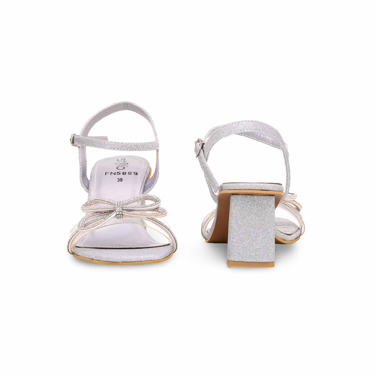 Silver Fancy Sandal FN5889 – Stylo