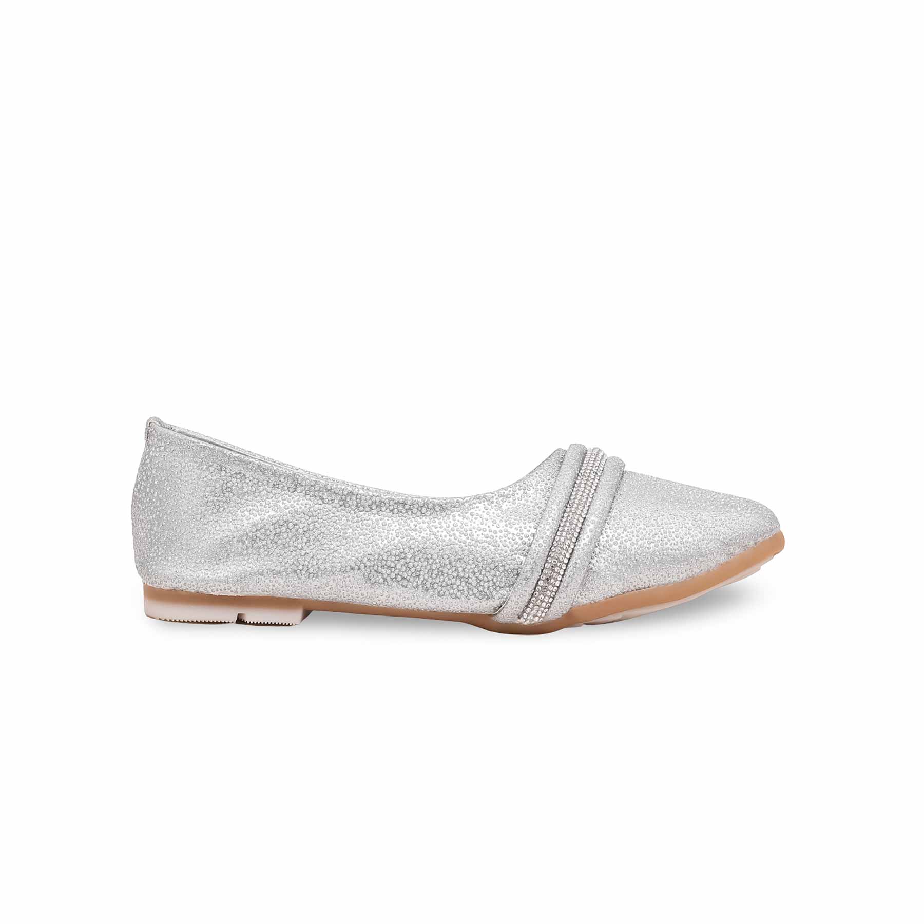 Girls Silver Fancy Pumps KD2422 – Stylo