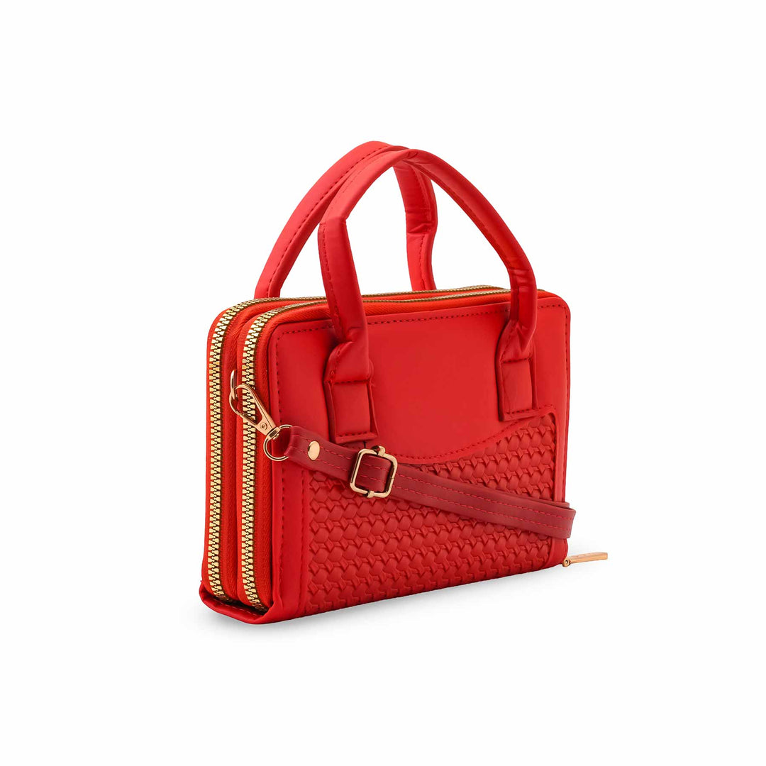 Red Casual Wallet For Ladies P36463