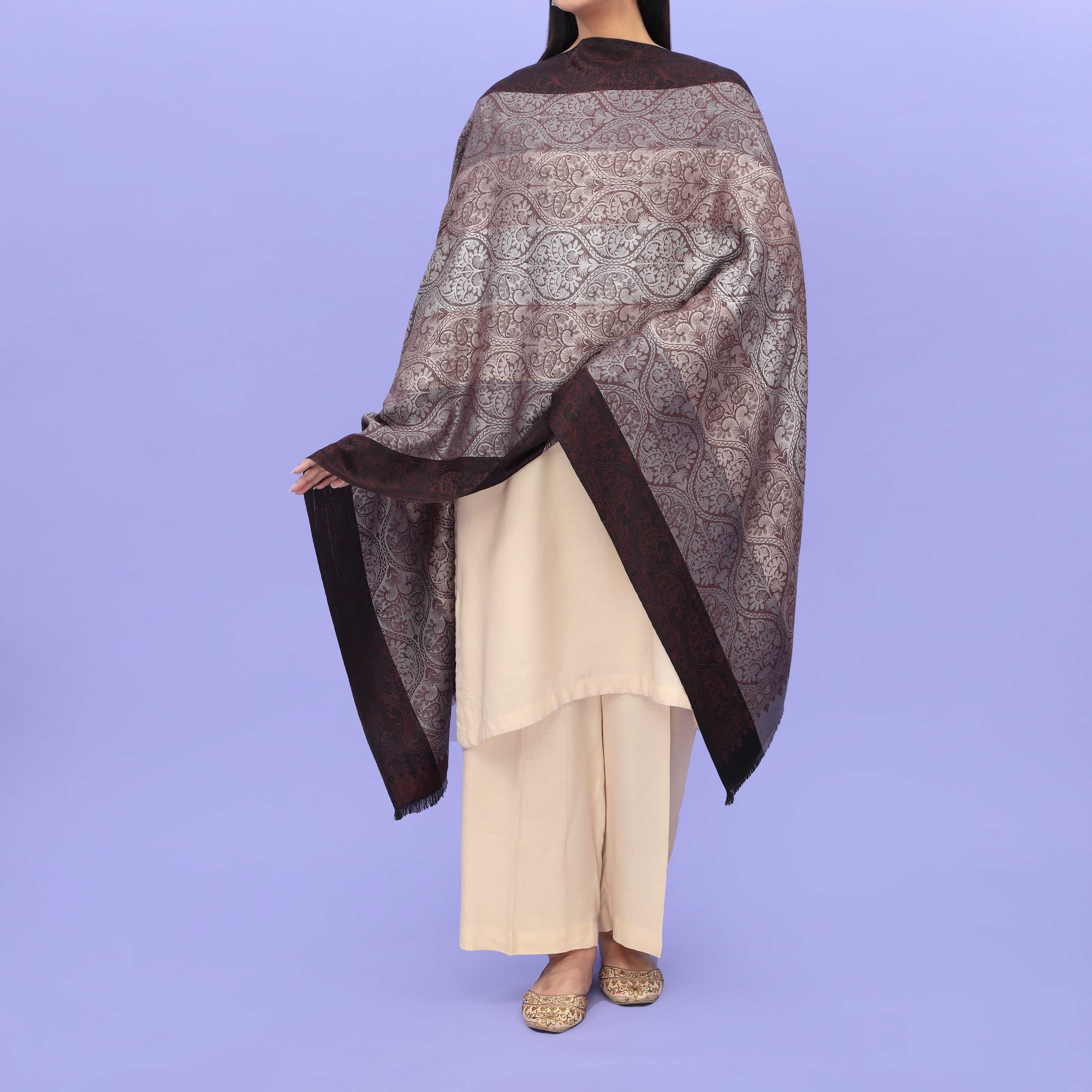 Brown Winter Stole PN4545 – Stylo