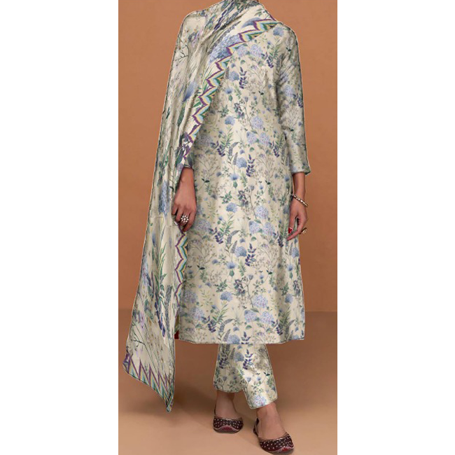 3PC- Unstitched Digital Printed Suit PS4462 – Stylo