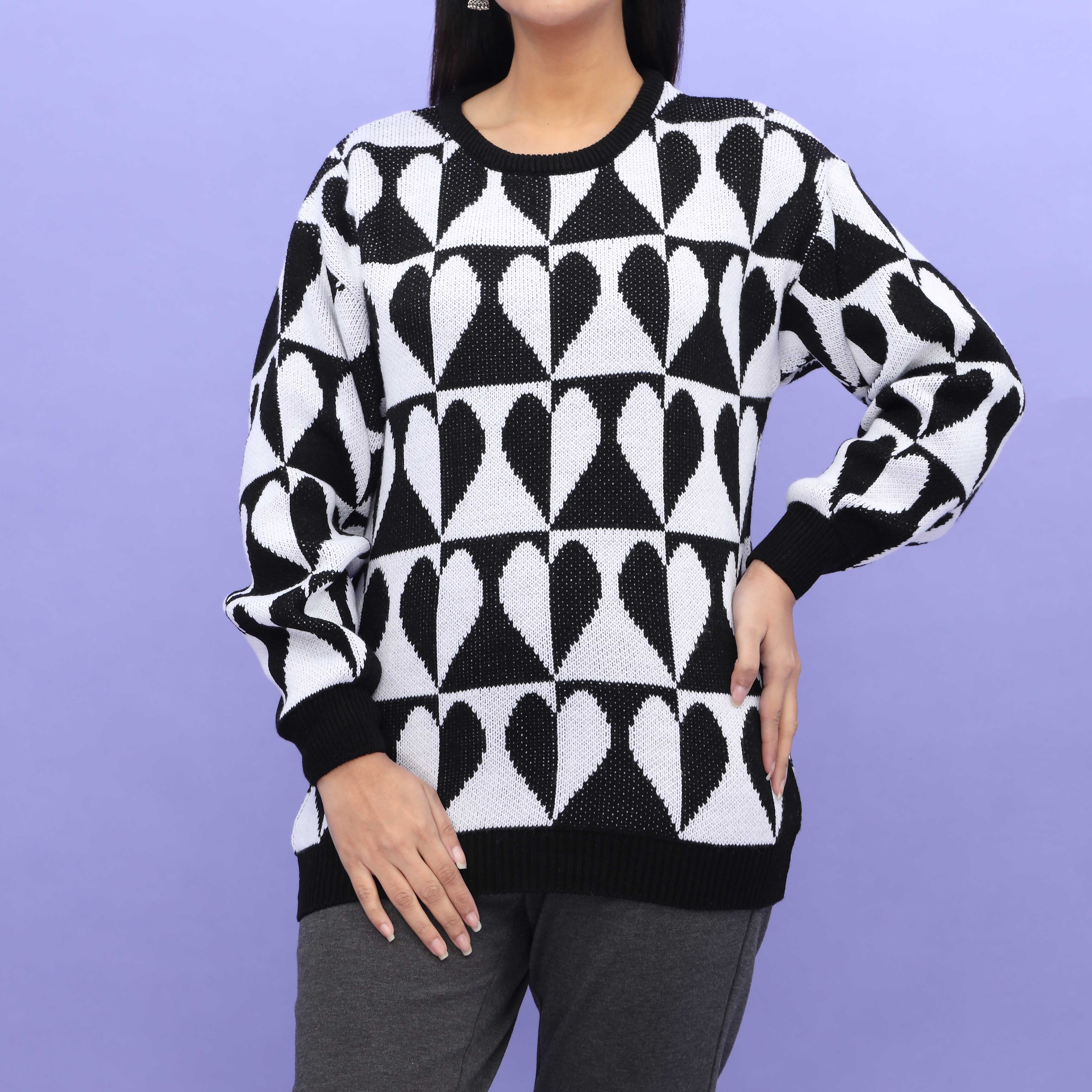 Black Winter Sweater PW4804 – Stylo