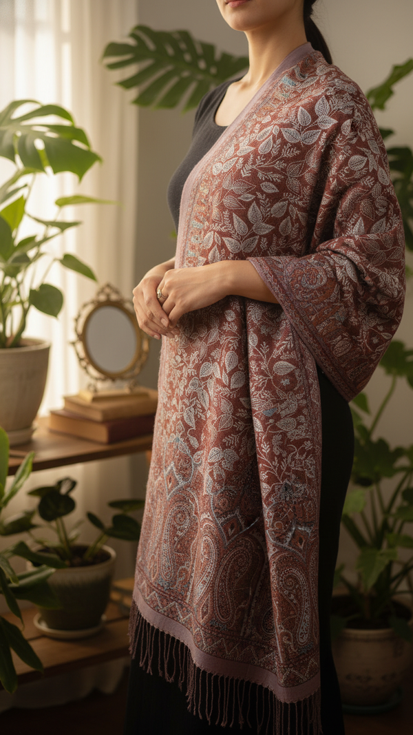 Tan Winter Stole PW5761