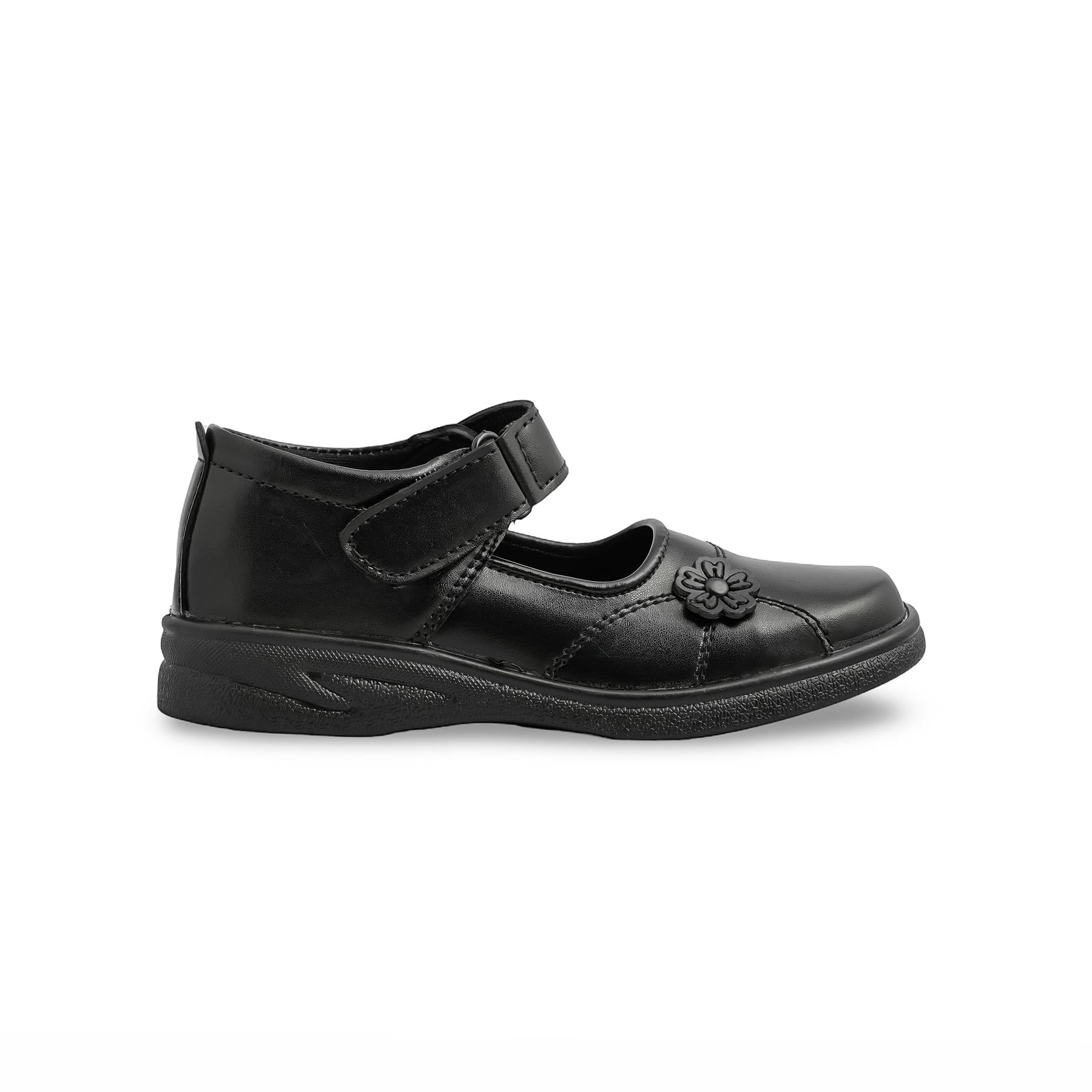 Girls Black Velcro Strap School Shoes SK0069 – Stylo
