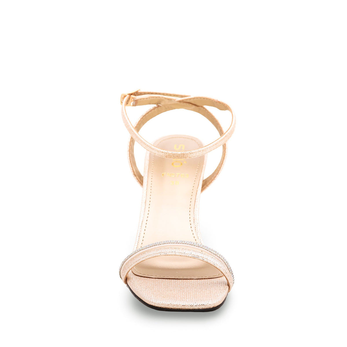 Golden Fancy Bridal Sandals FN5763 | Stylo