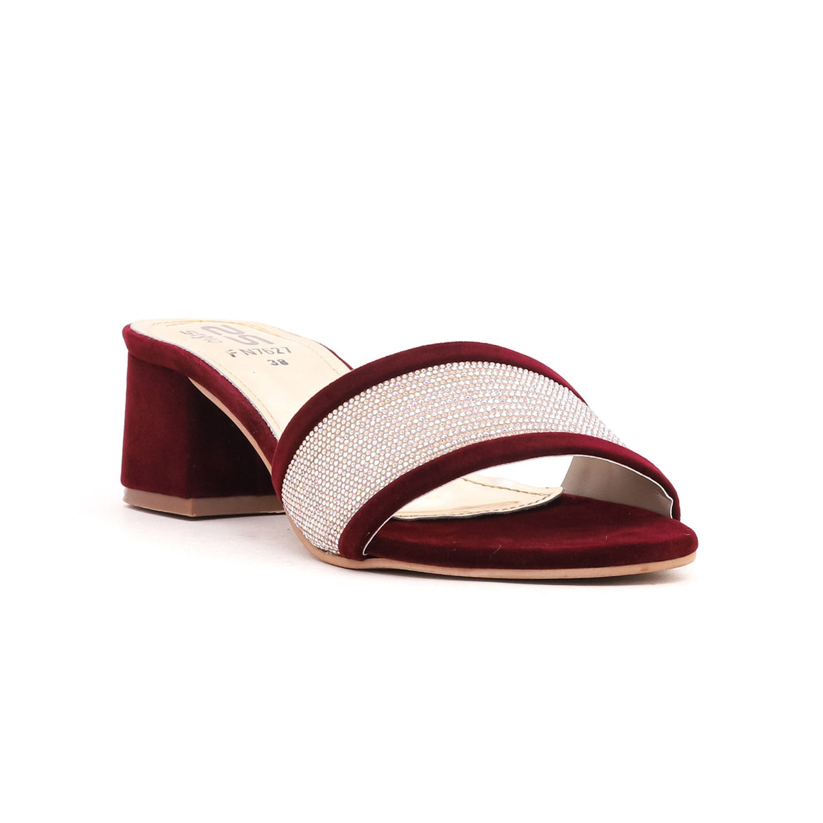 Maroon Fancy Slipper FN7627 – Stylo