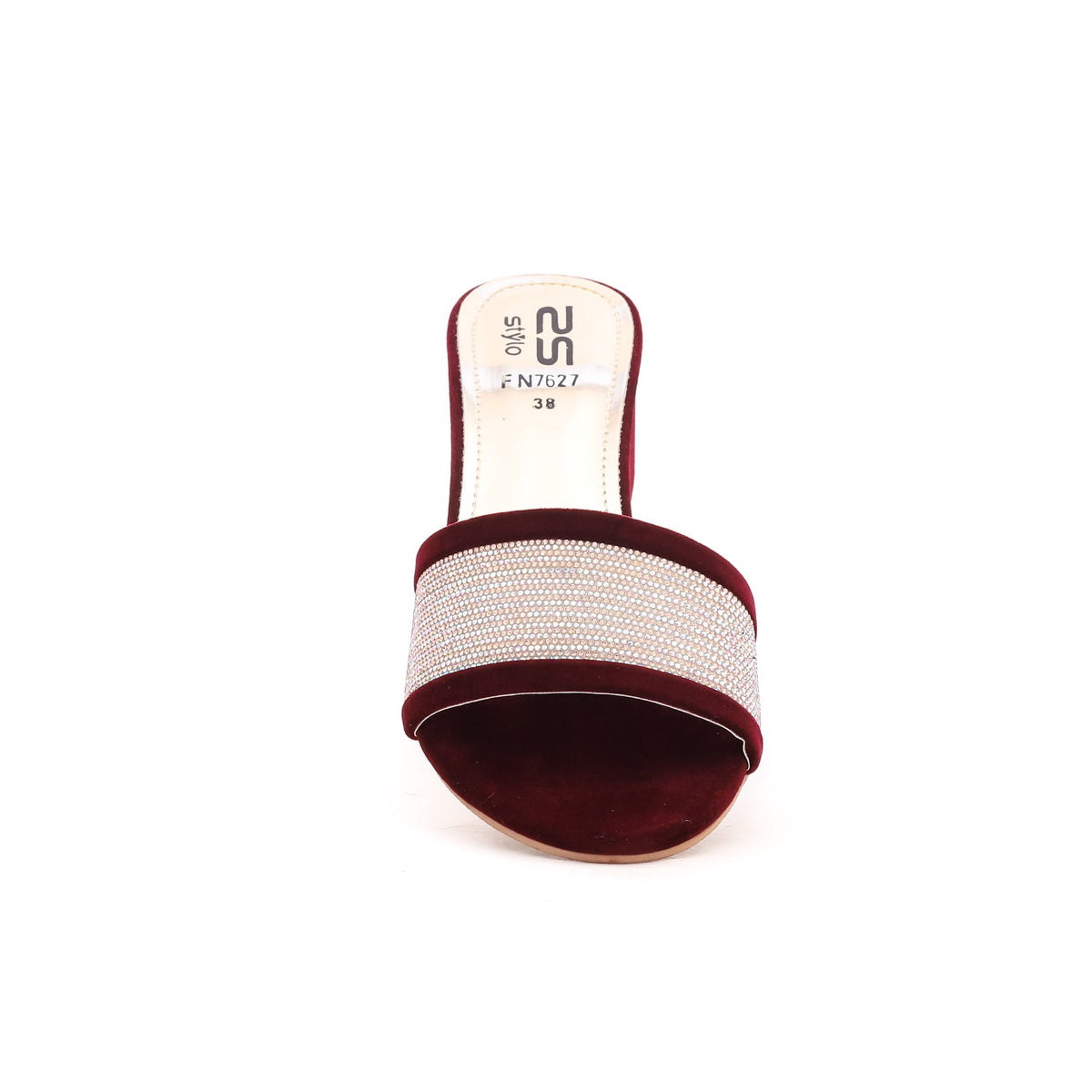 Maroon Fancy Slipper FN7627 – Stylo