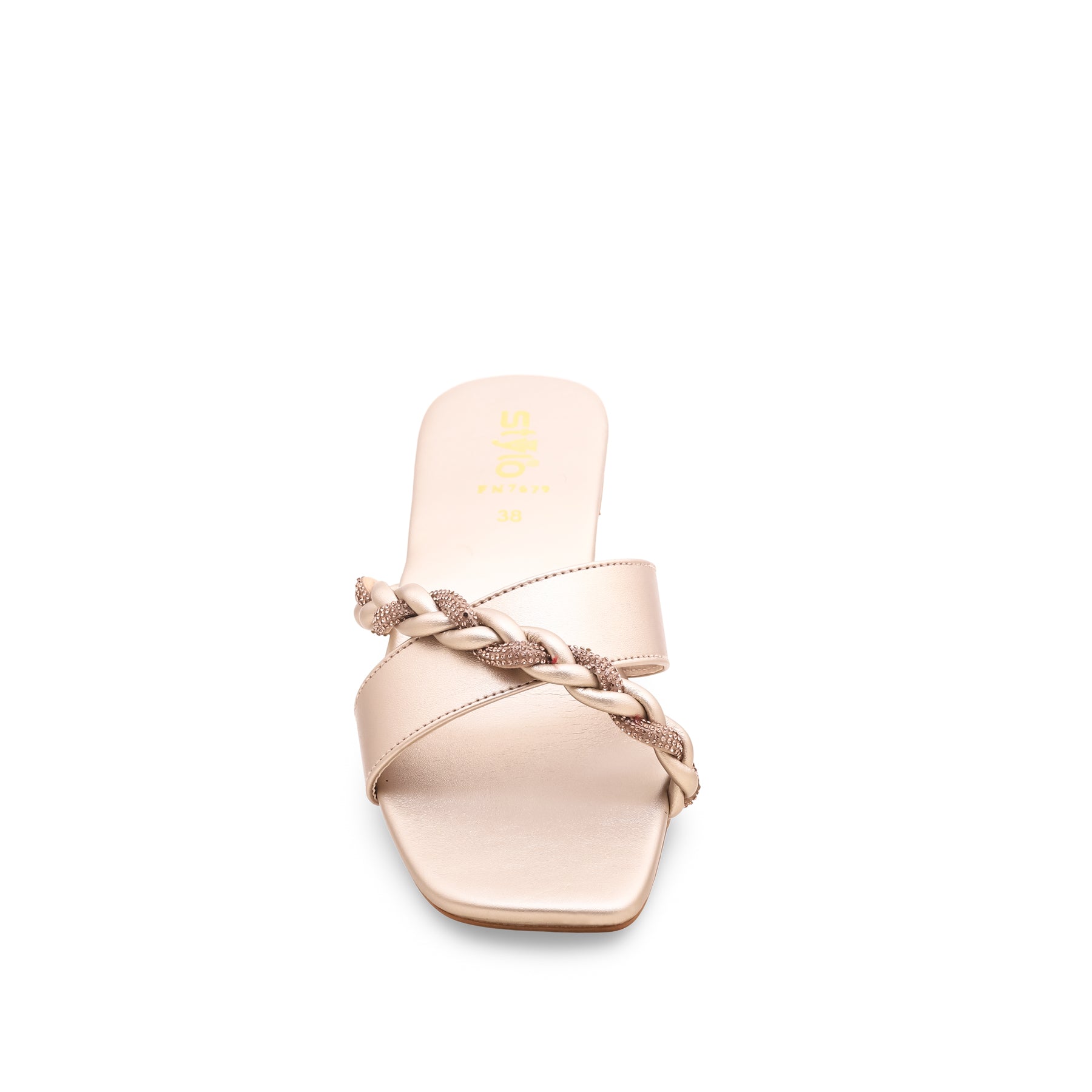 Golden Fancy Slippers FN7679 | Stylo
