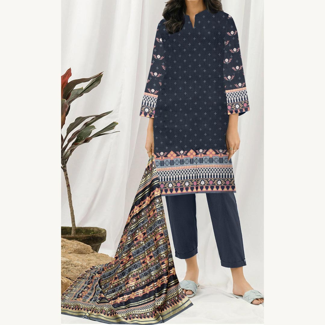 3PC- UnStitched Digital Printed Lawn Suit PW9426 – Stylo